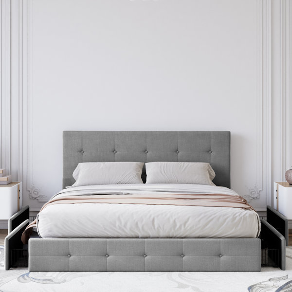 Mercury Row® Silvester Upholstered Platform Storage Bed And Reviews Wayfair